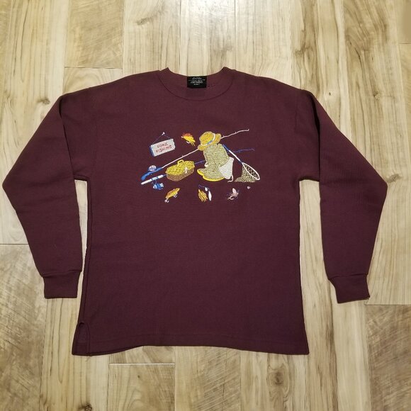 B Wear Sportswear | Tops | Vintage B Wear Gone Fishing Sweatshirt ...